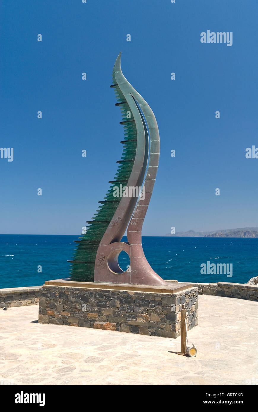 Wind sail monument Stock Photo - Alamy