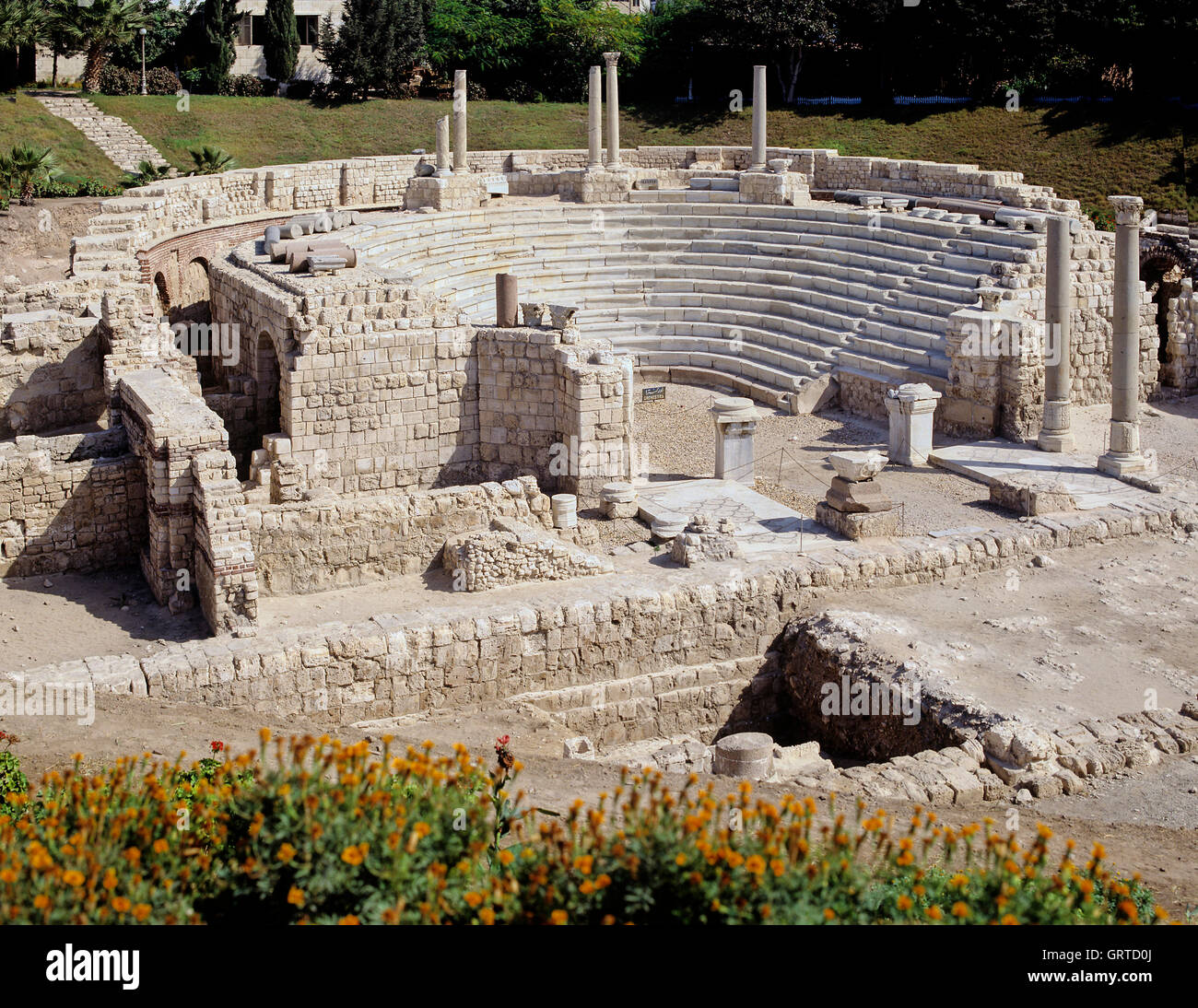 Roman Odeon, Alexandria, Lower Egypt Stock Photo - Alamy