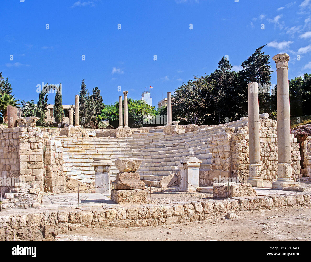 Roman theatre alexandria egypt hi-res stock photography and images - Alamy