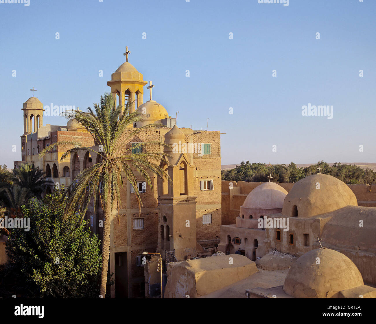 El Sourian monastery, Wadi Natrun, Lower Egypt Stock Photo - Alamy
