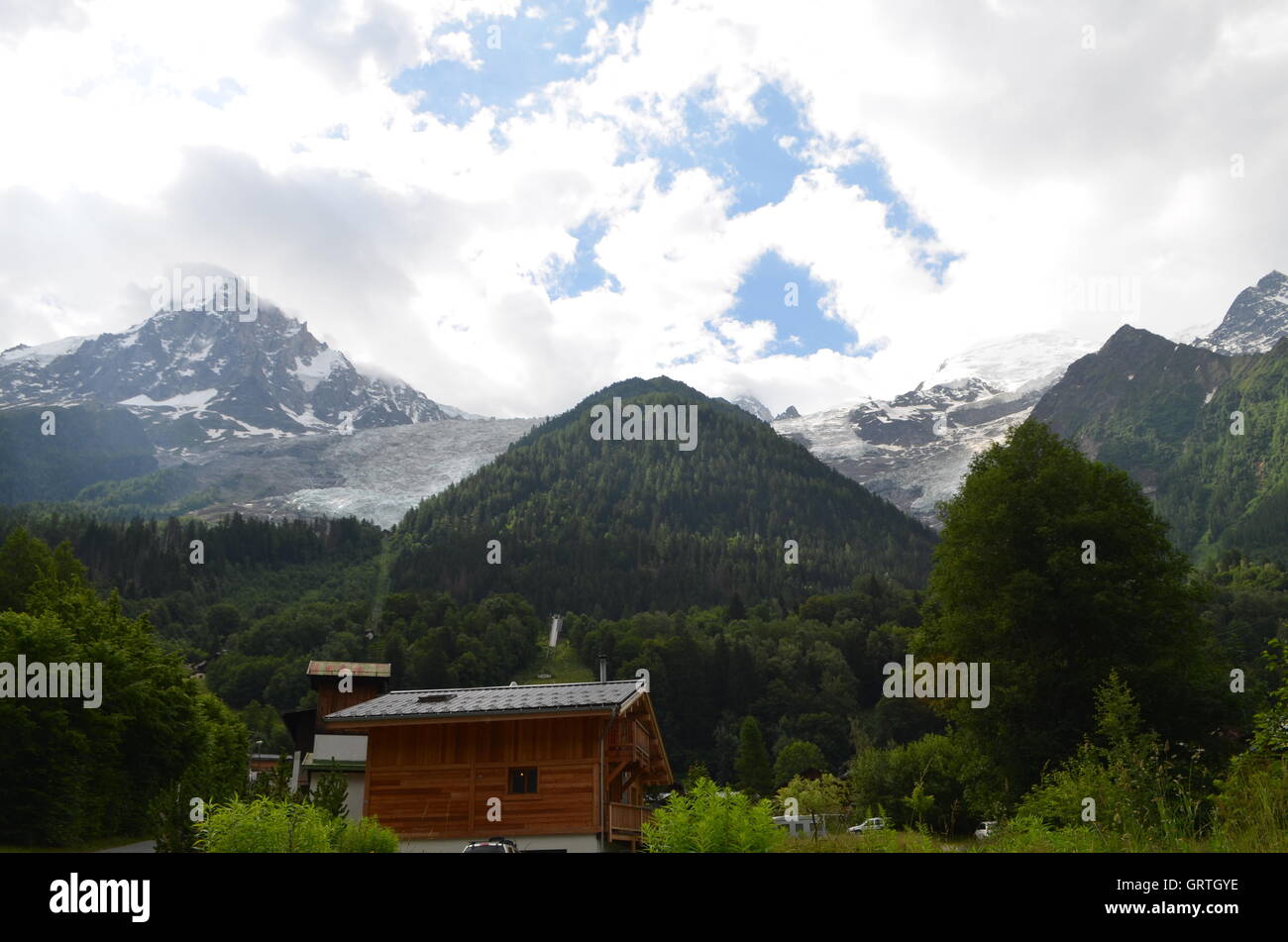Beautiful landscape in Chamonix, France Stock Photo - Alamy