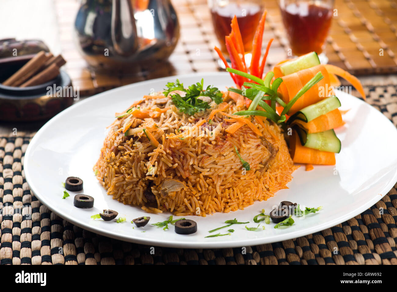 lamb madghout, popular arabic rice with meat during ramadan Stock Photo ...