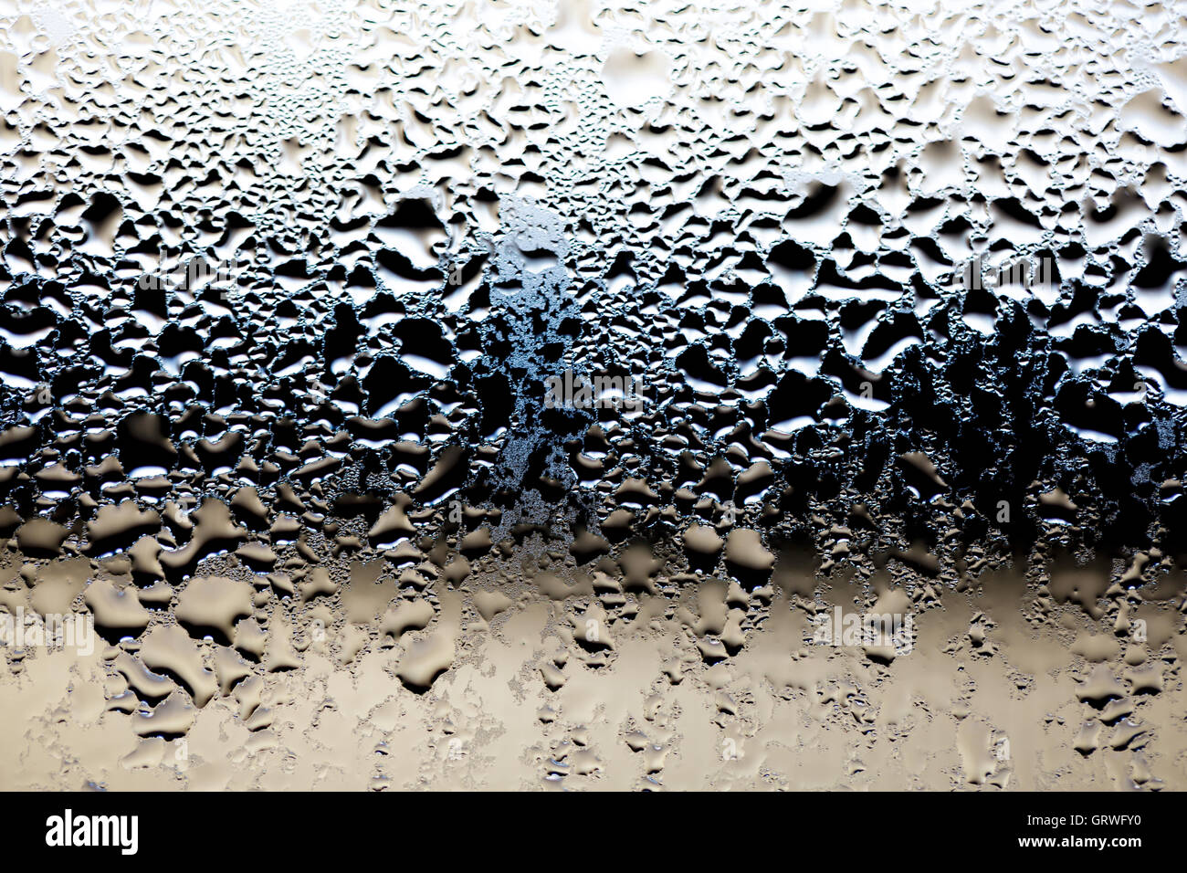 Moisture on glass from a cold day Stock Photo - Alamy