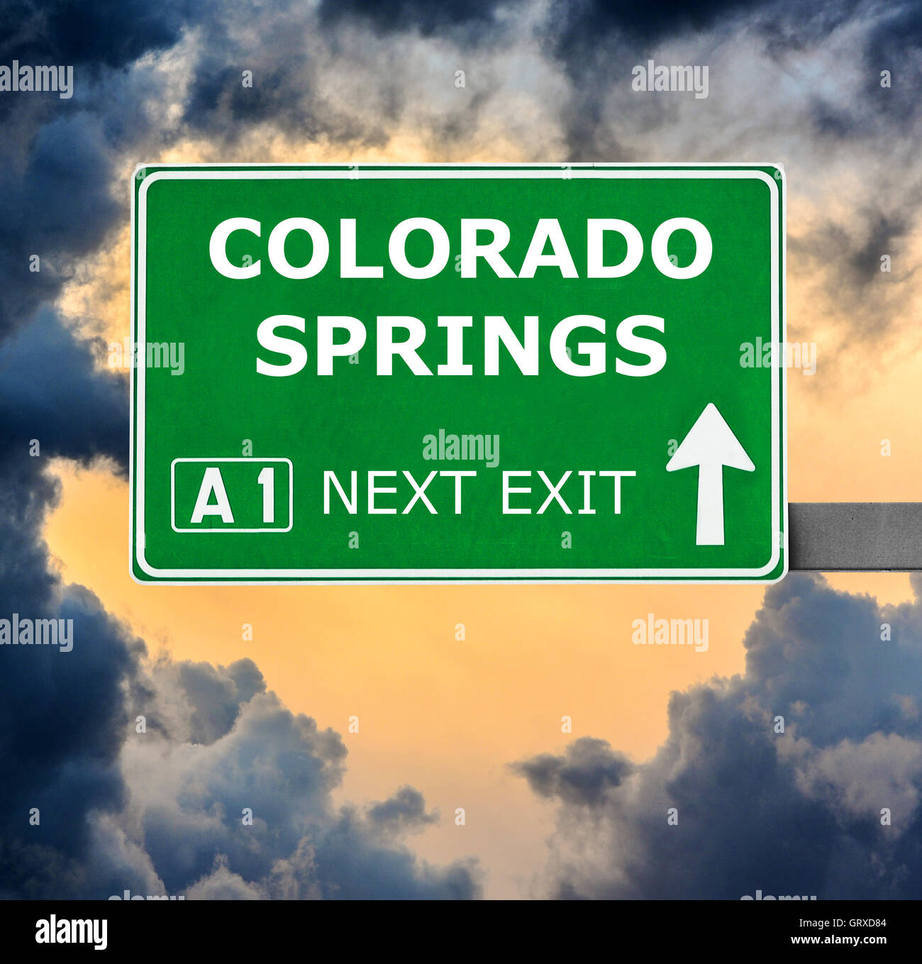 Welcome sign colorado springs colorado hi-res stock photography and ...