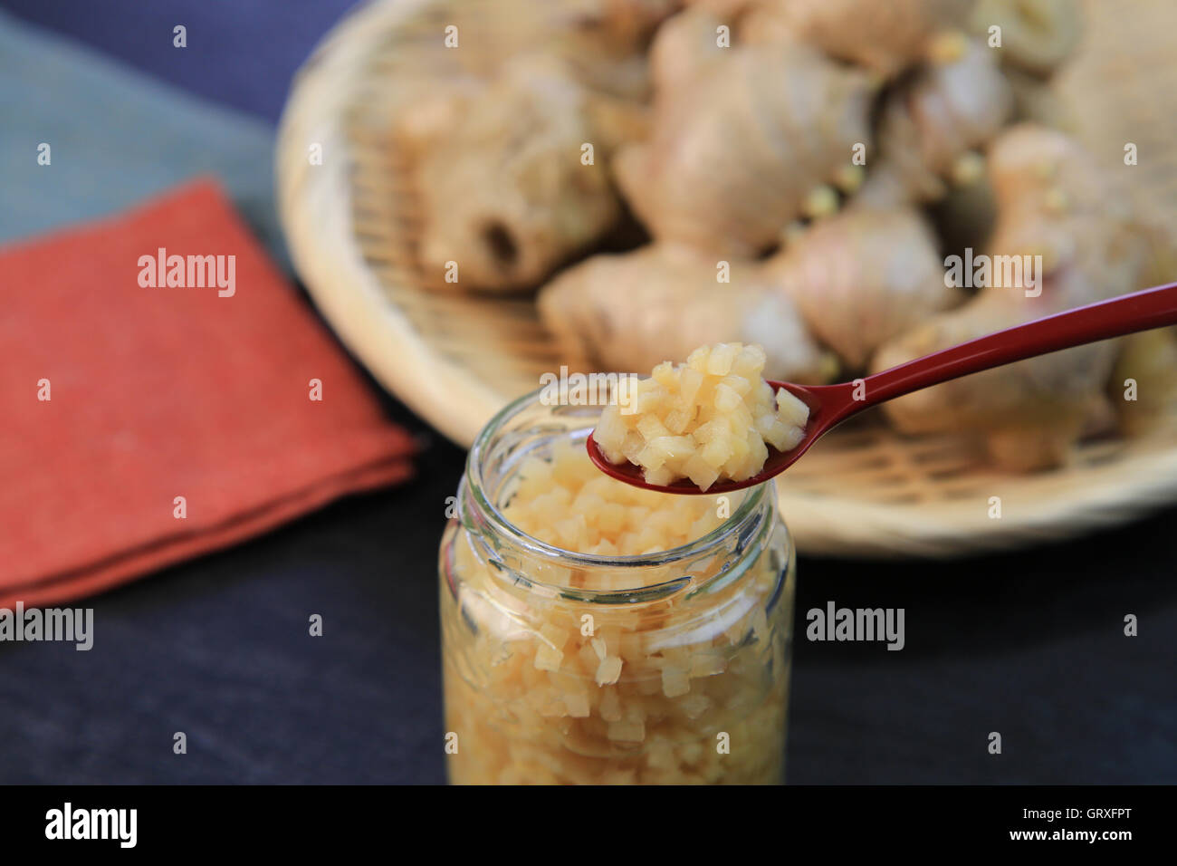 Shredded ginger hi-res stock photography and images - Alamy