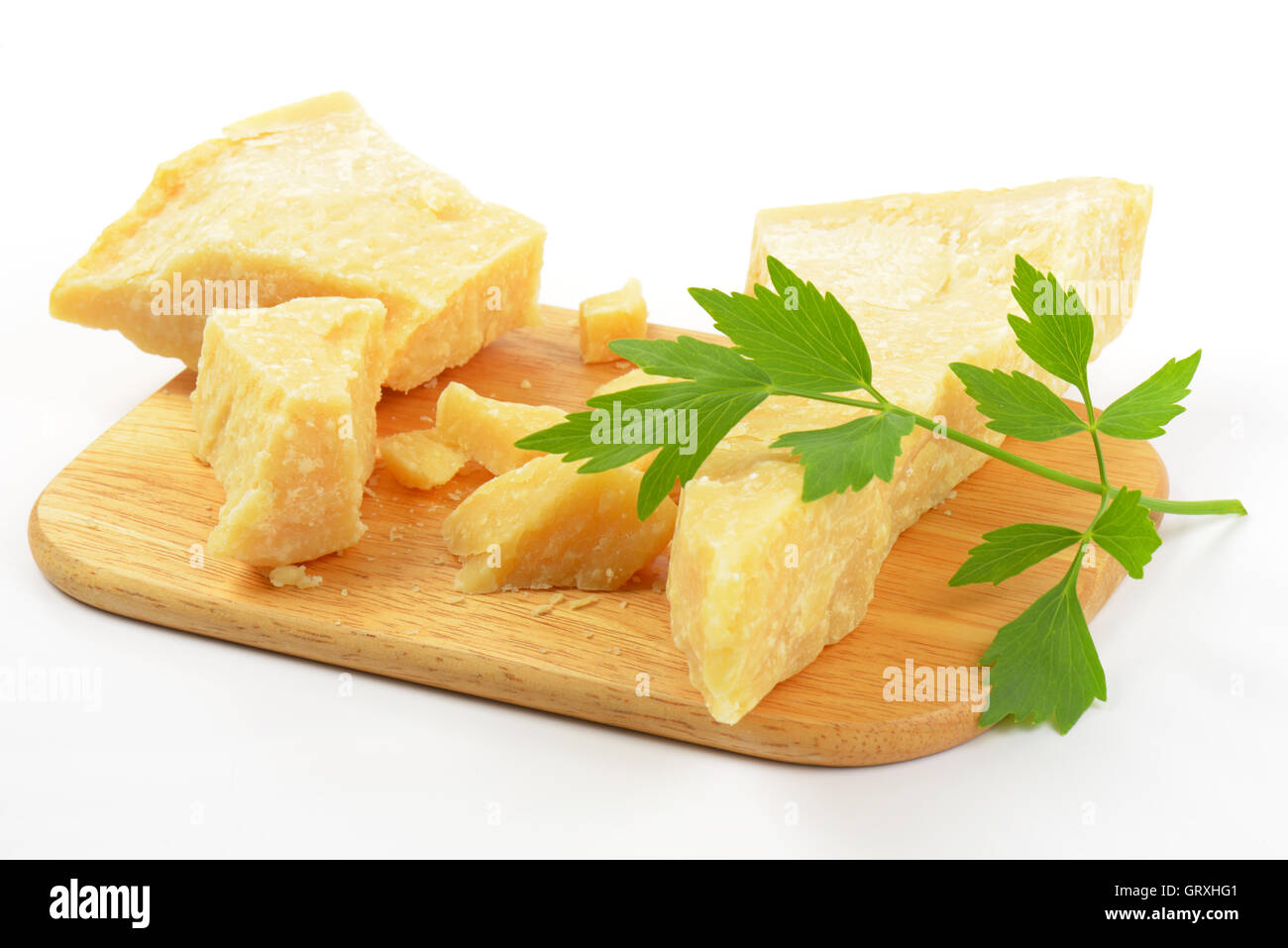 Pieces true parmesan cheese on hi-res stock photography and images - Alamy