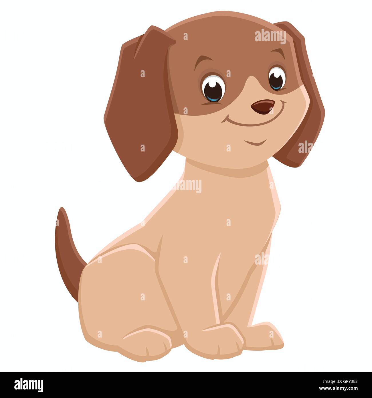 Cartoon Dog Puppy Stock Vector Image & Art - Alamy