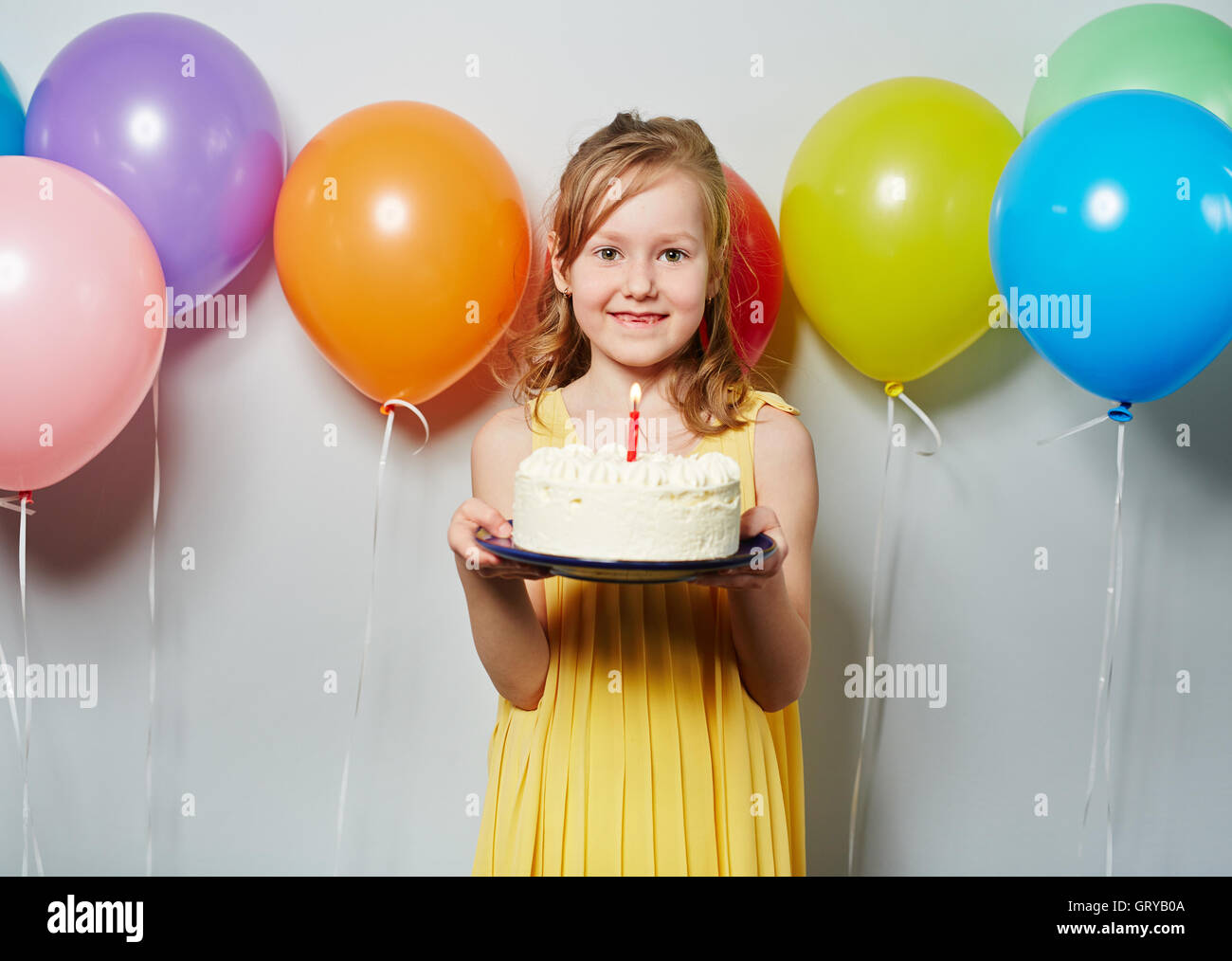 Birthday of girl Stock Photo - Alamy
