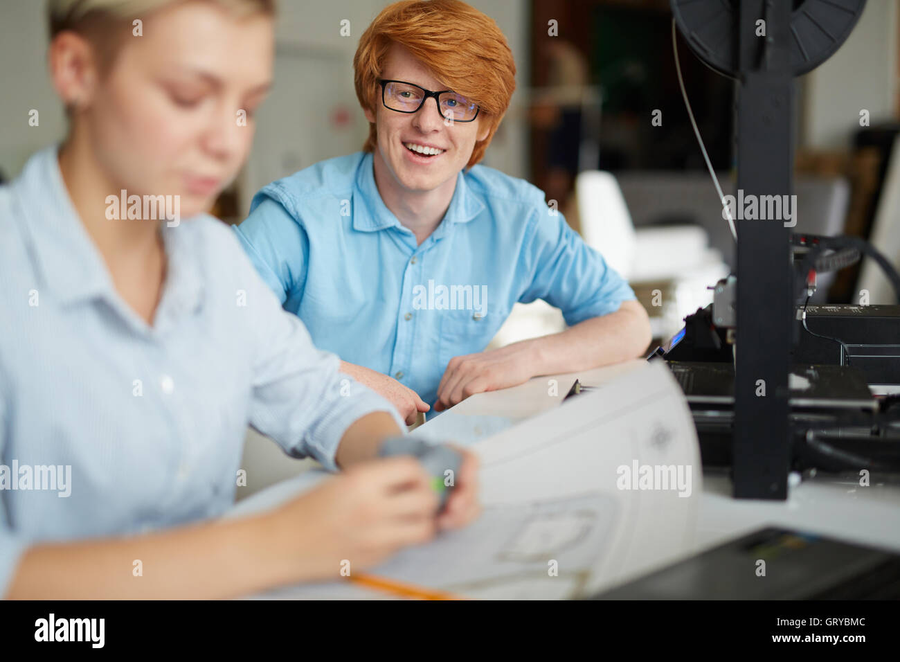 Happy designer hi-res stock photography and images - Alamy