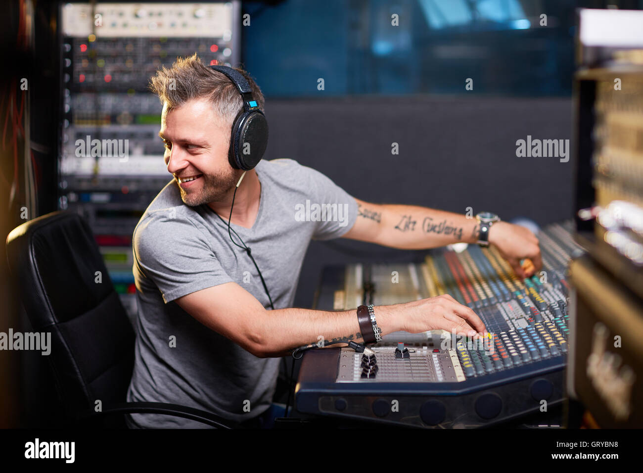 Working with sounds Stock Photo - Alamy