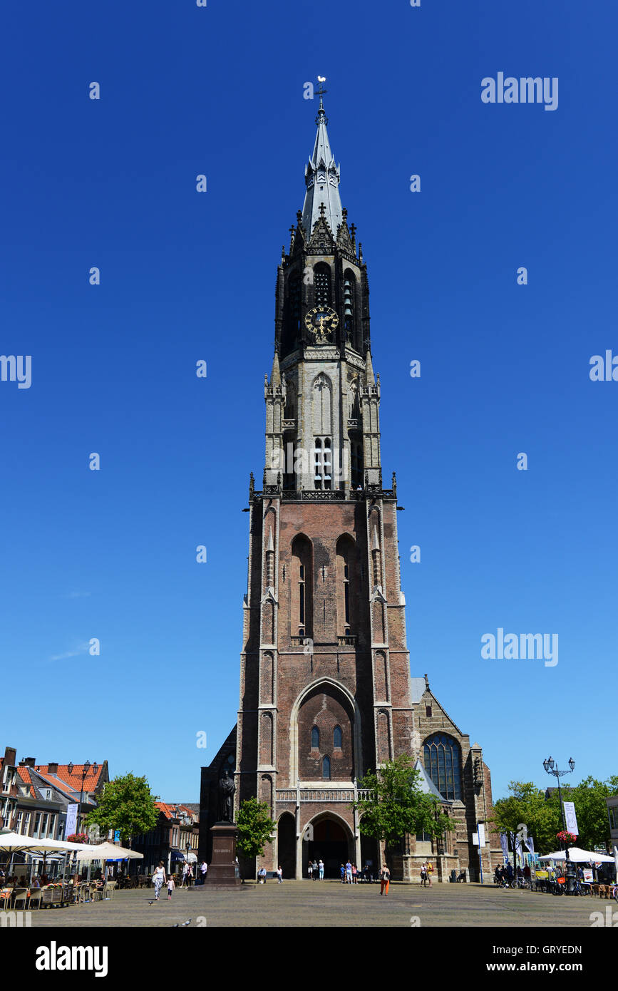 The New Church (Nieuwe Kerk) in Delft Netherlands is located on Markt ...