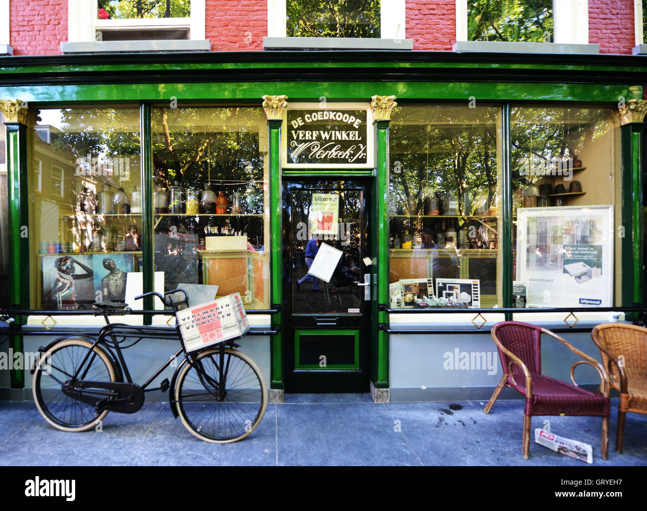 A colorful shop in the old town of Delft, Netherlands Stock Photo - Alamy