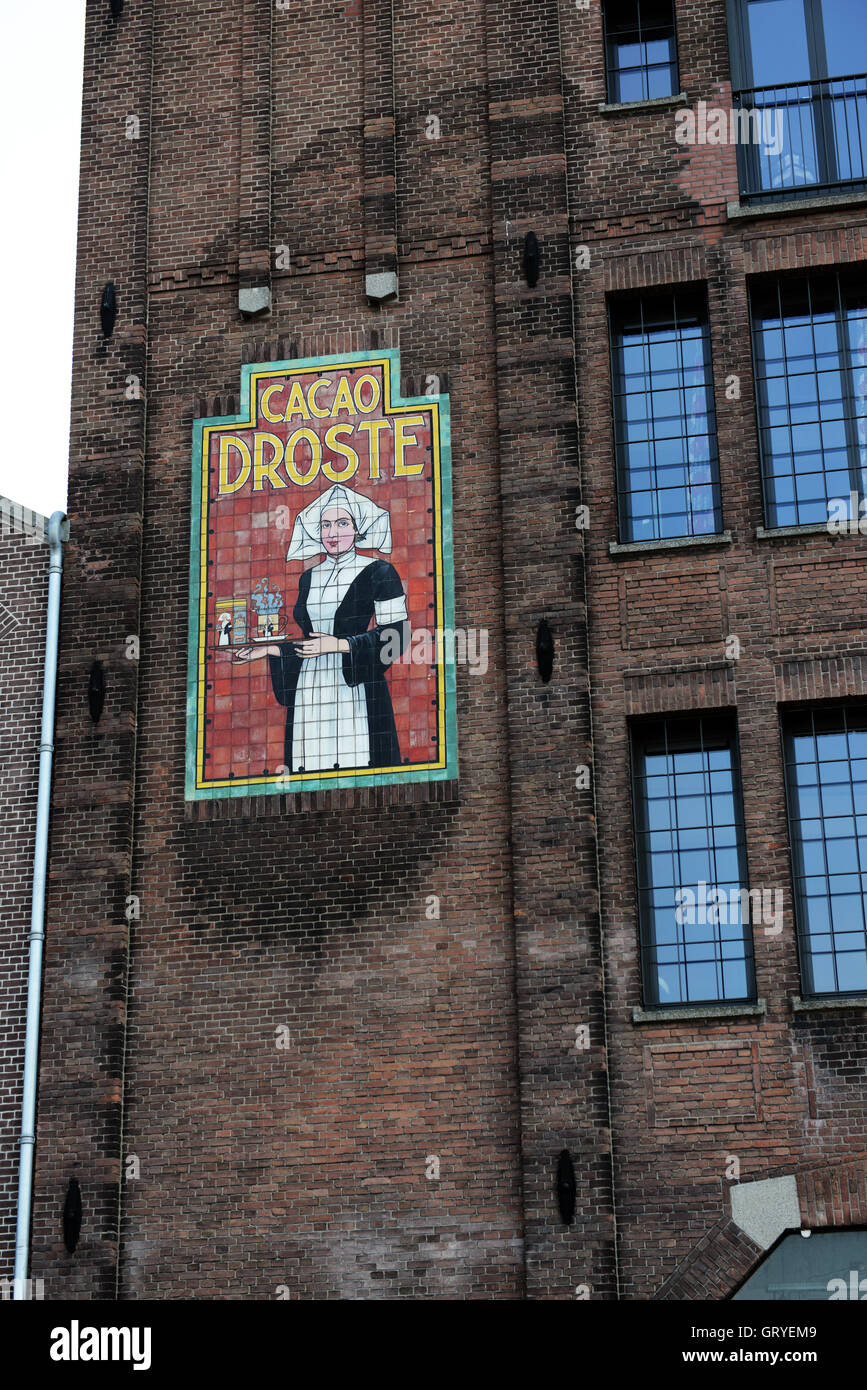The old Droste chocolate factory building in Haarlem, Netherlands Stock ...