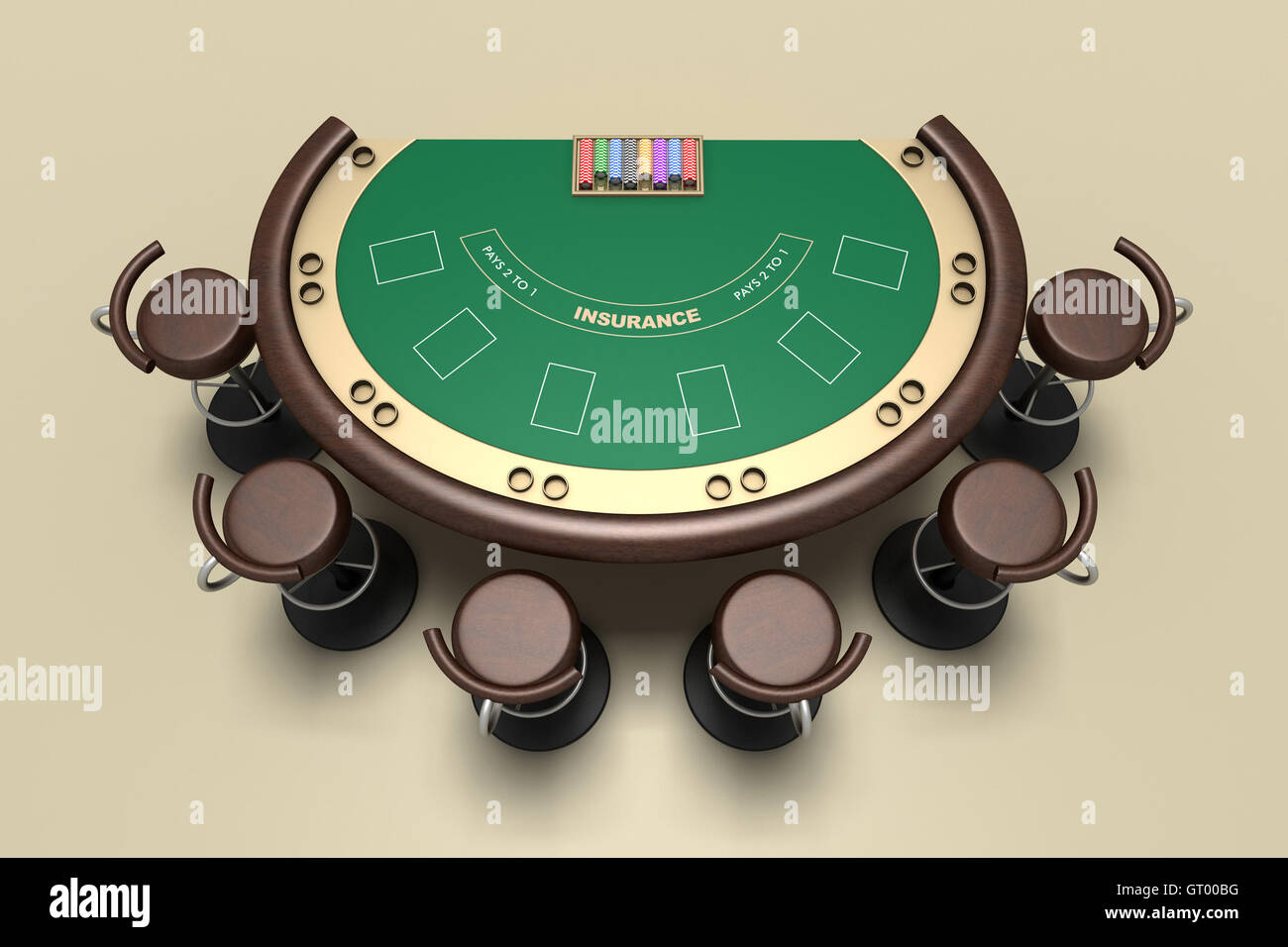 Blackjack Table Top View