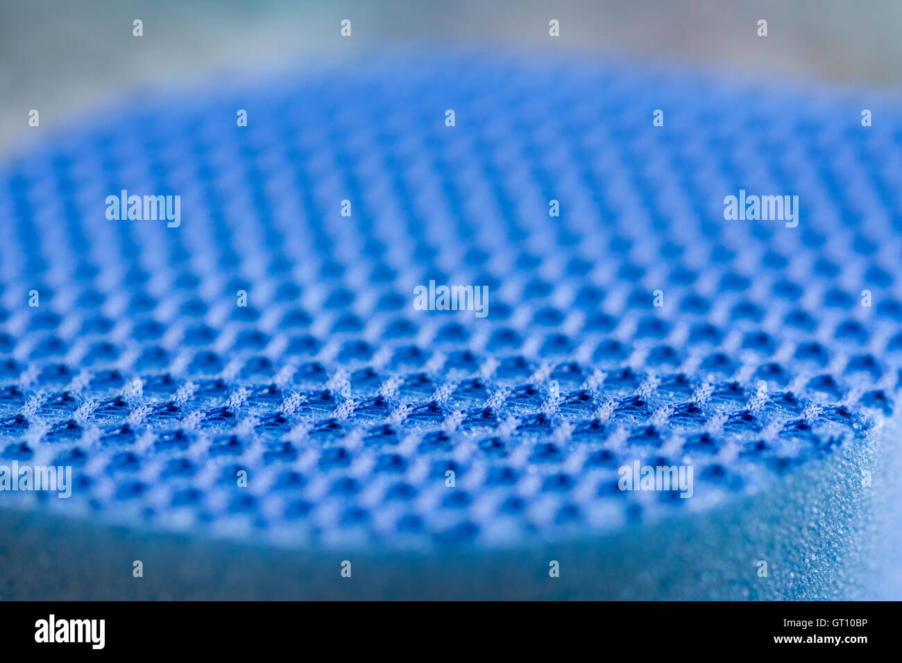 close up of blue dish washing sponge Stock Photo - Alamy