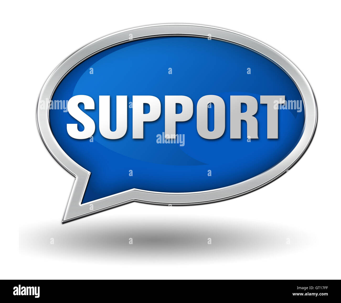 support badge concept 3d illustration Stock Photo - Alamy