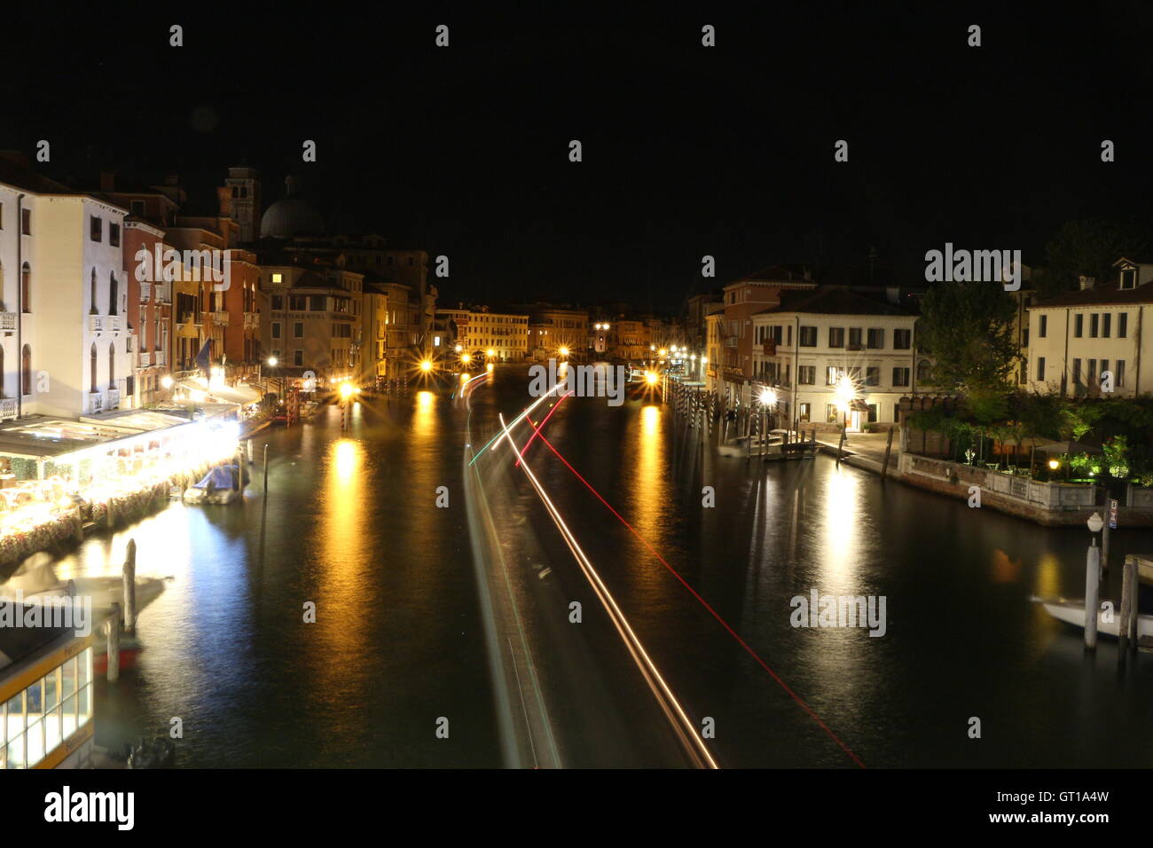 The Grand Canal at night, Venice, Italy Stock Photo - Alamy