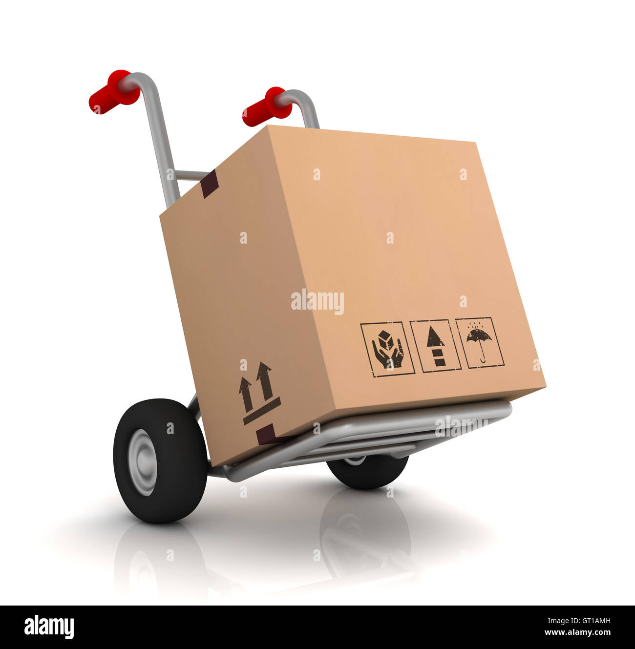 Cardboard box hand hi-res stock photography and images - Alamy