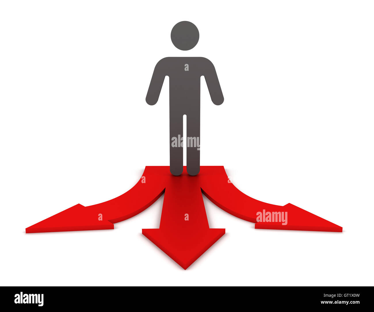 Direction of the arrow Cut Out Stock Images & Pictures - Alamy