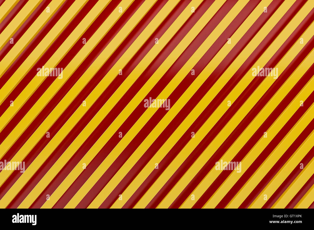 caution sign siding oblique line layout metal material background 3d ...