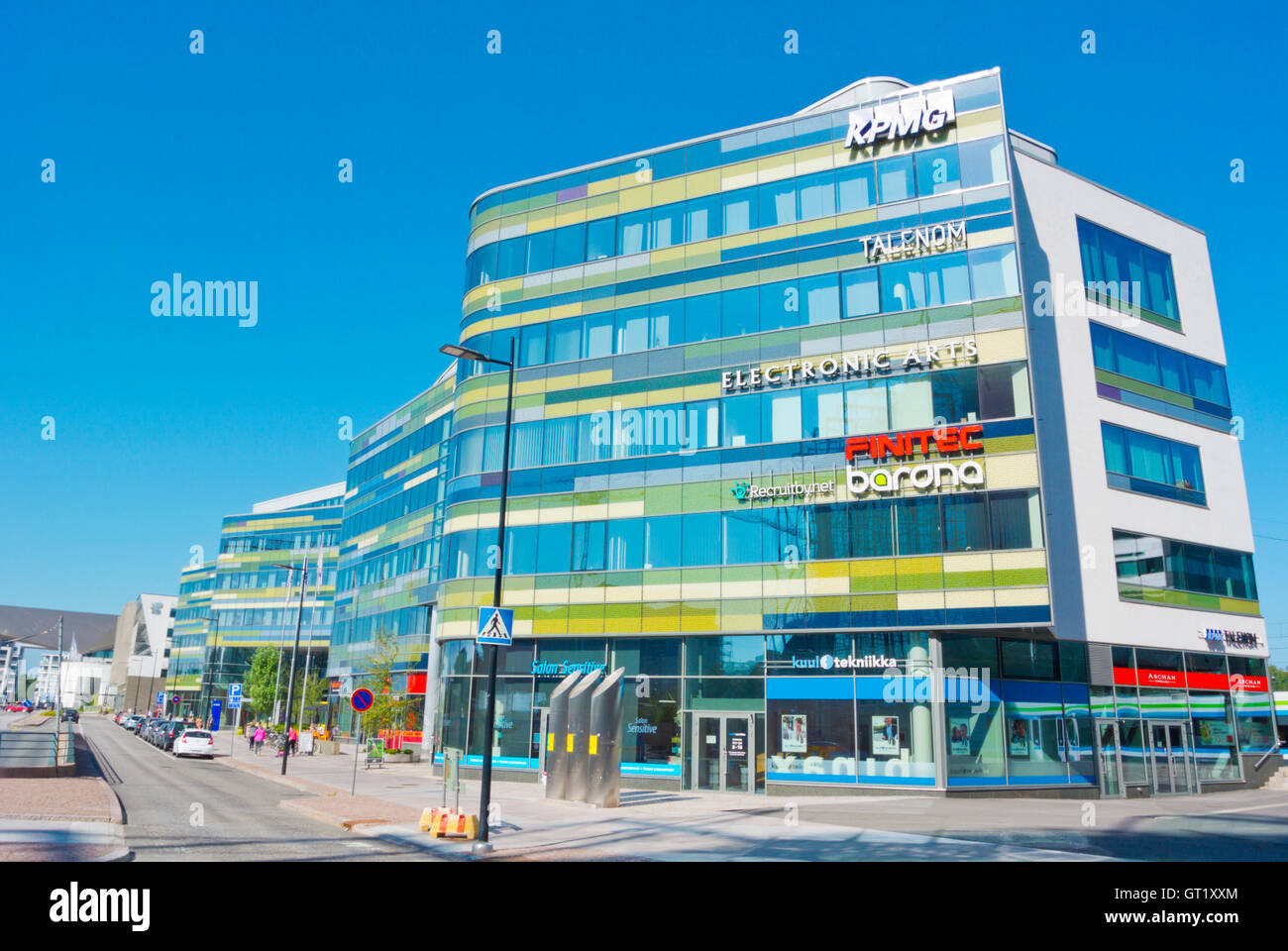 Office buildings, Töölönlahdenkatu, Kansalaistorin puisto, Helsinki ...