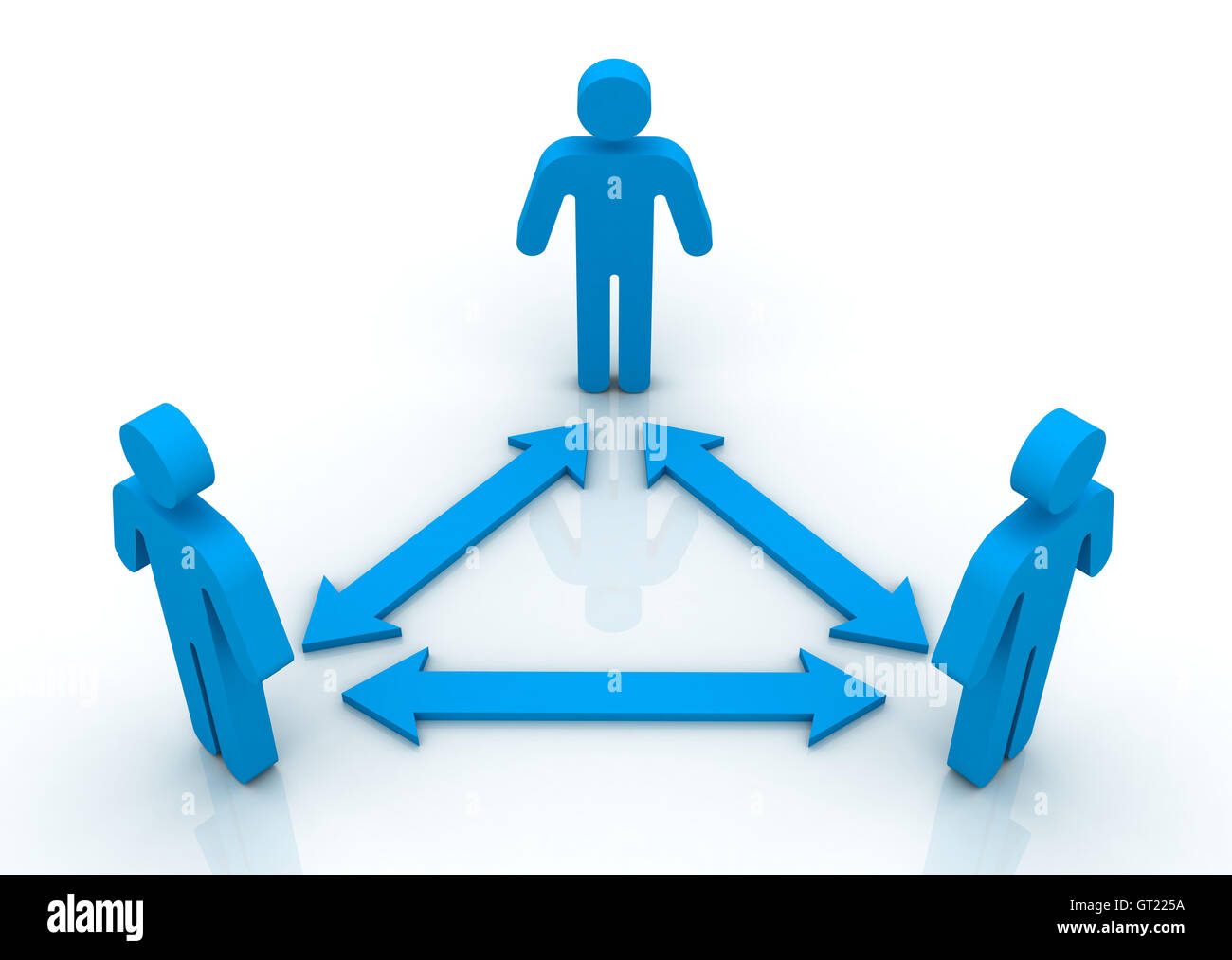 human connections concept 3d illustration Stock Photo - Alamy