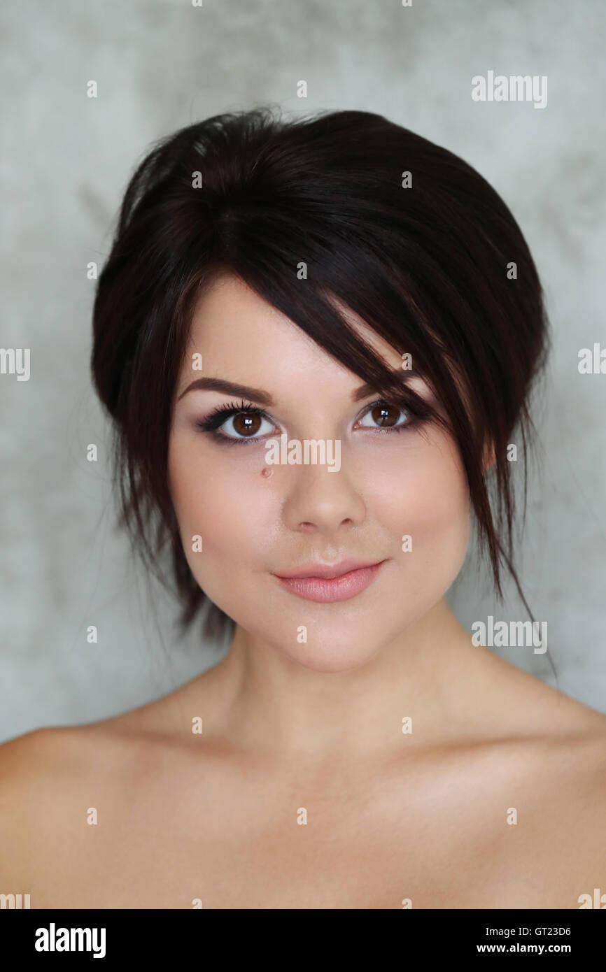 Beautiful woman in close-up Stock Photo - Alamy