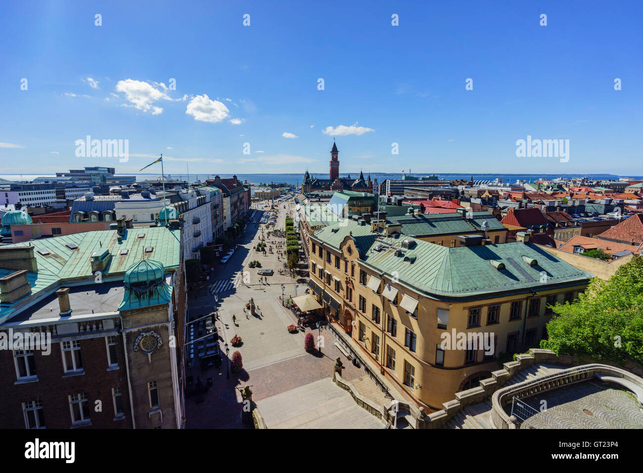 Aerial view of the beautiful city - Helsingborg, Sweden Stock Photo - Alamy