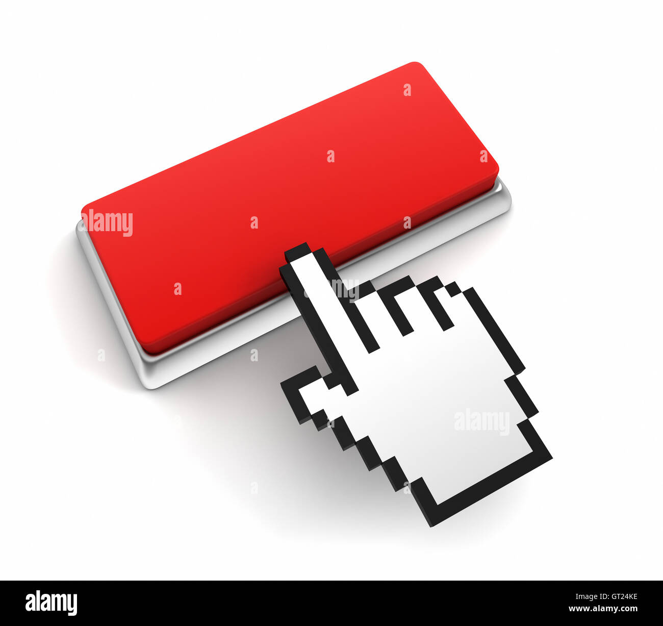 blank push button 3d illustration Stock Photo - Alamy