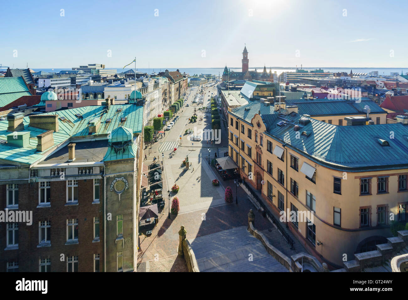 Aerial view of the beautiful city - Helsingborg, Sweden Stock Photo - Alamy