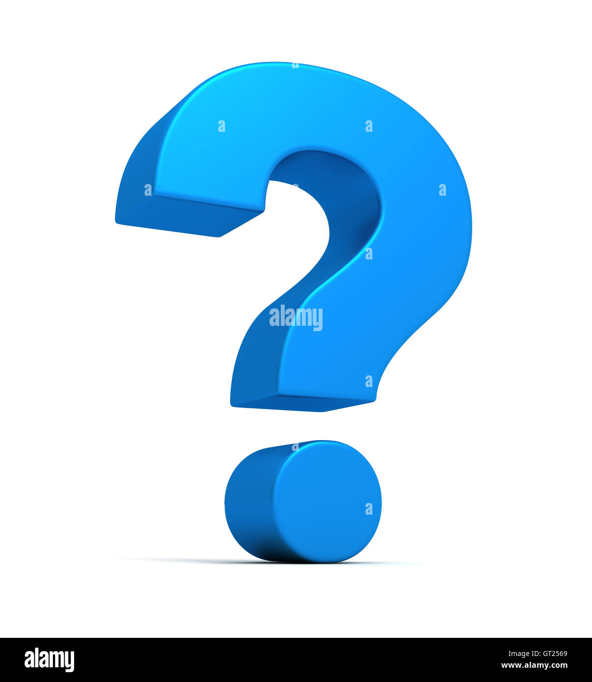 question mark concept 3d illustration Stock Photo - Alamy