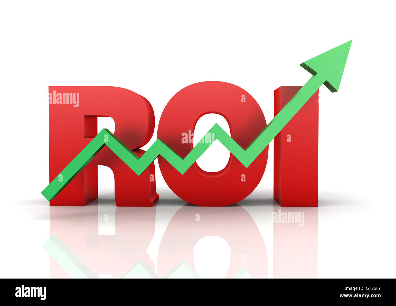 Return on investment roi 3d Cut Out Stock Images & Pictures - Alamy