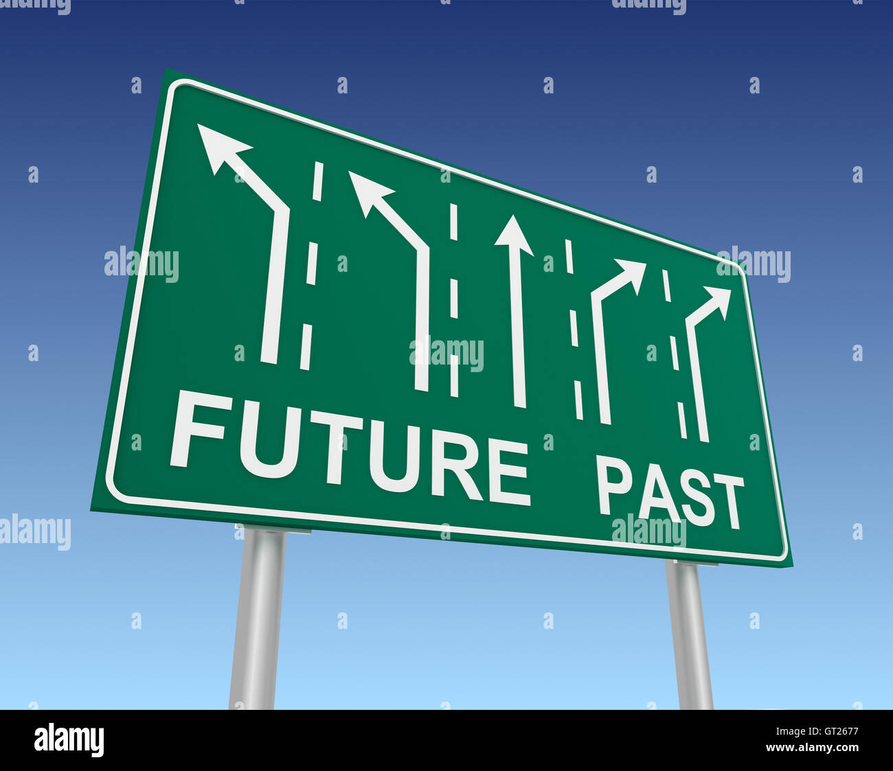 Future road sign 3d illustration hi-res stock photography and images ...
