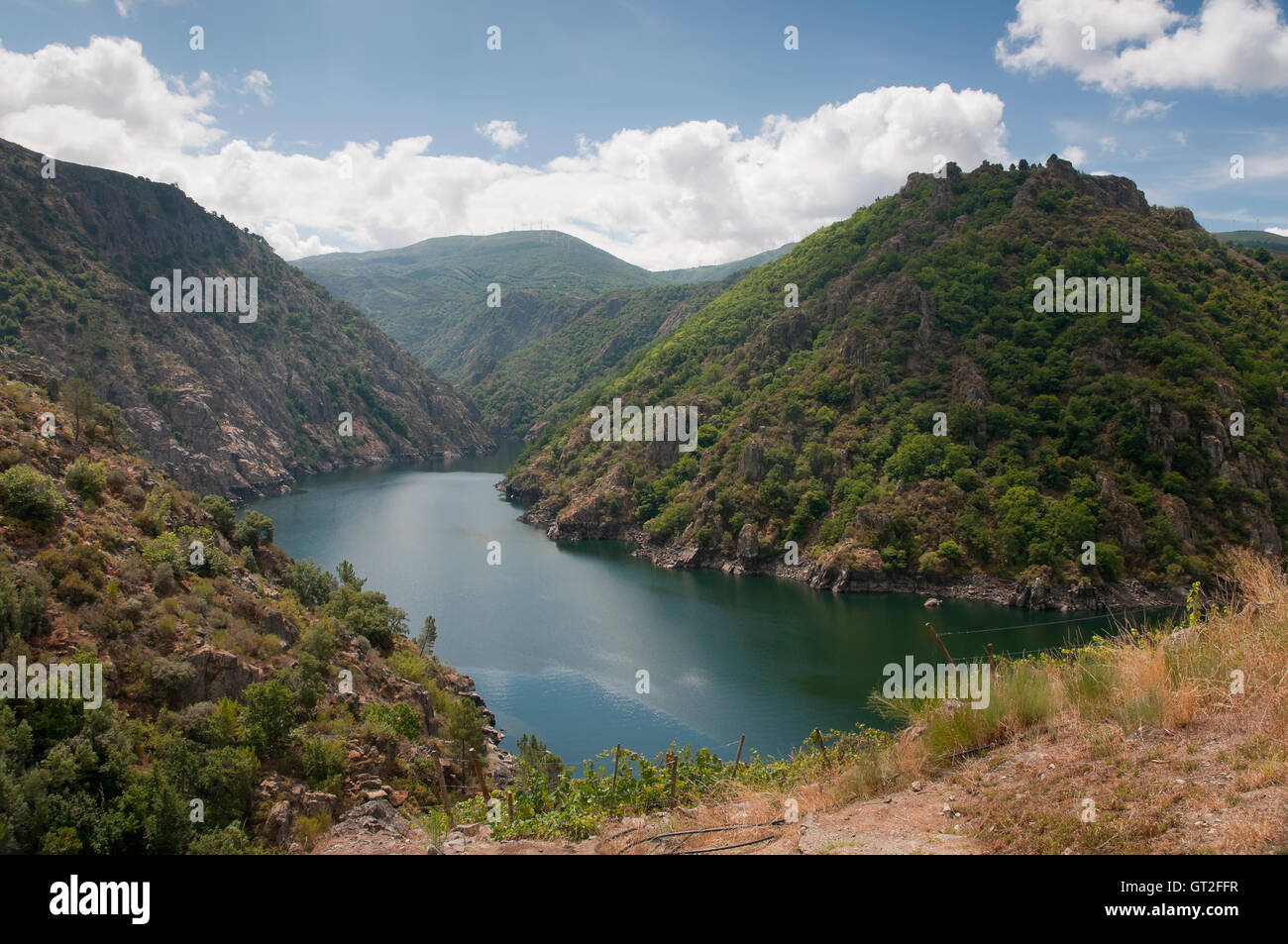The Sil river Canyon, Sober, Lugo province, Region of Galicia, Spain ...