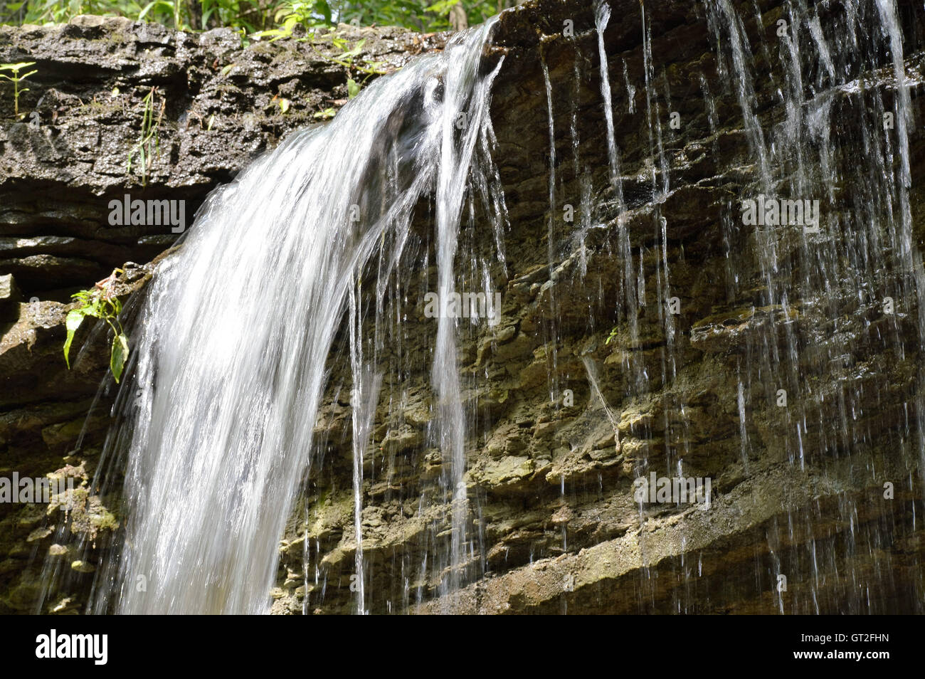 Edge of a Waterfall Stock Photo - Alamy