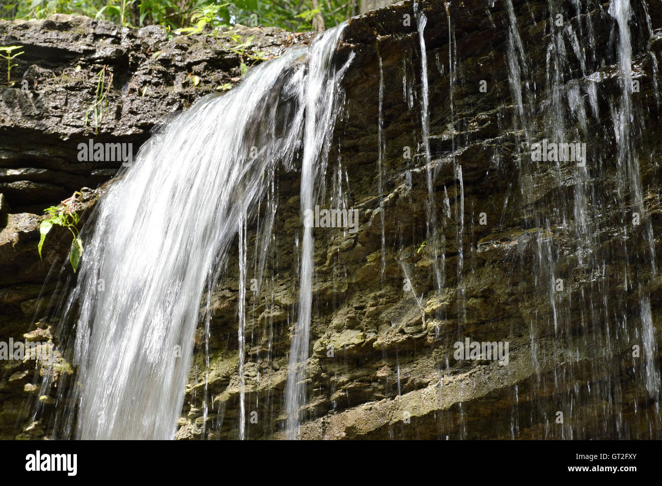 Edge of a Waterfall Stock Photo - Alamy