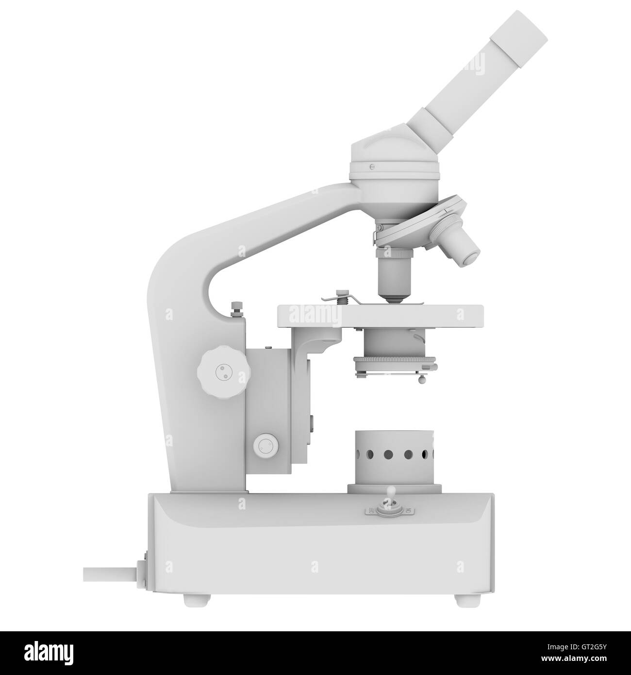 Gray microscope detail Cut Out Stock Images & Pictures - Alamy