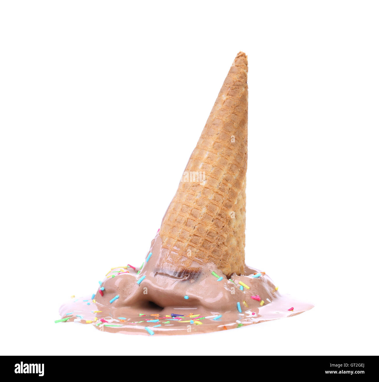 Fallen ice cream cone Cut Out Stock Images & Pictures - Alamy