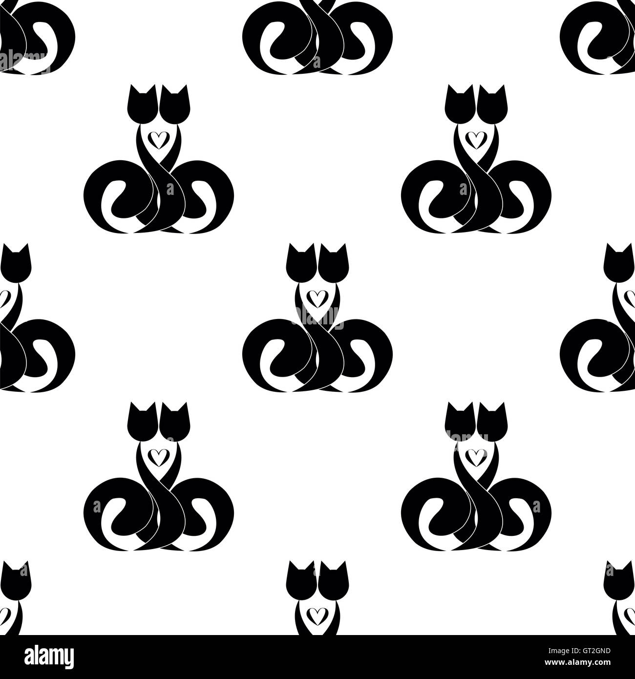 Kiss pattern Black and White Stock Photos & Images - Alamy