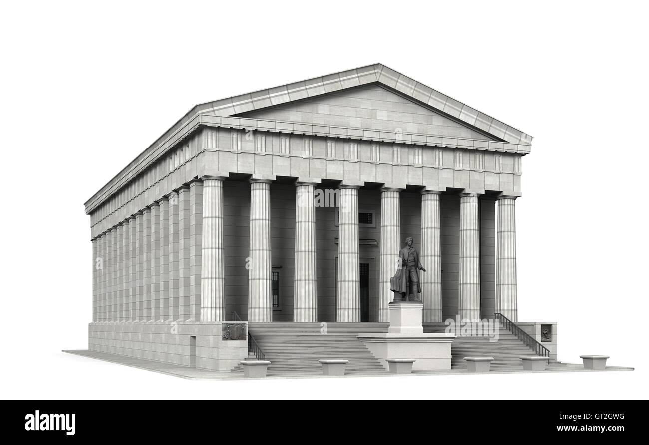 Federal city building Cut Out Stock Images & Pictures - Alamy