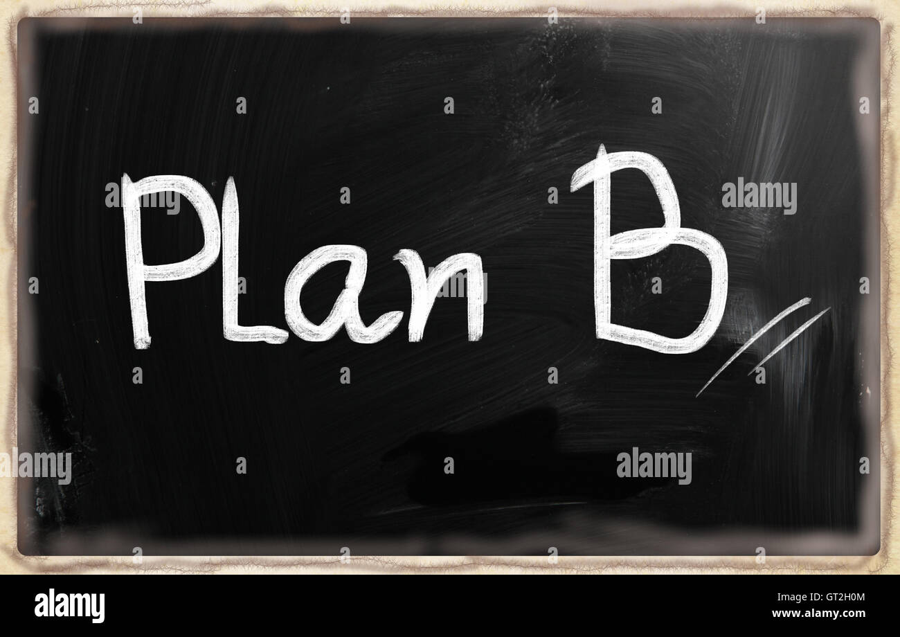 Plan B concept Stock Photo - Alamy