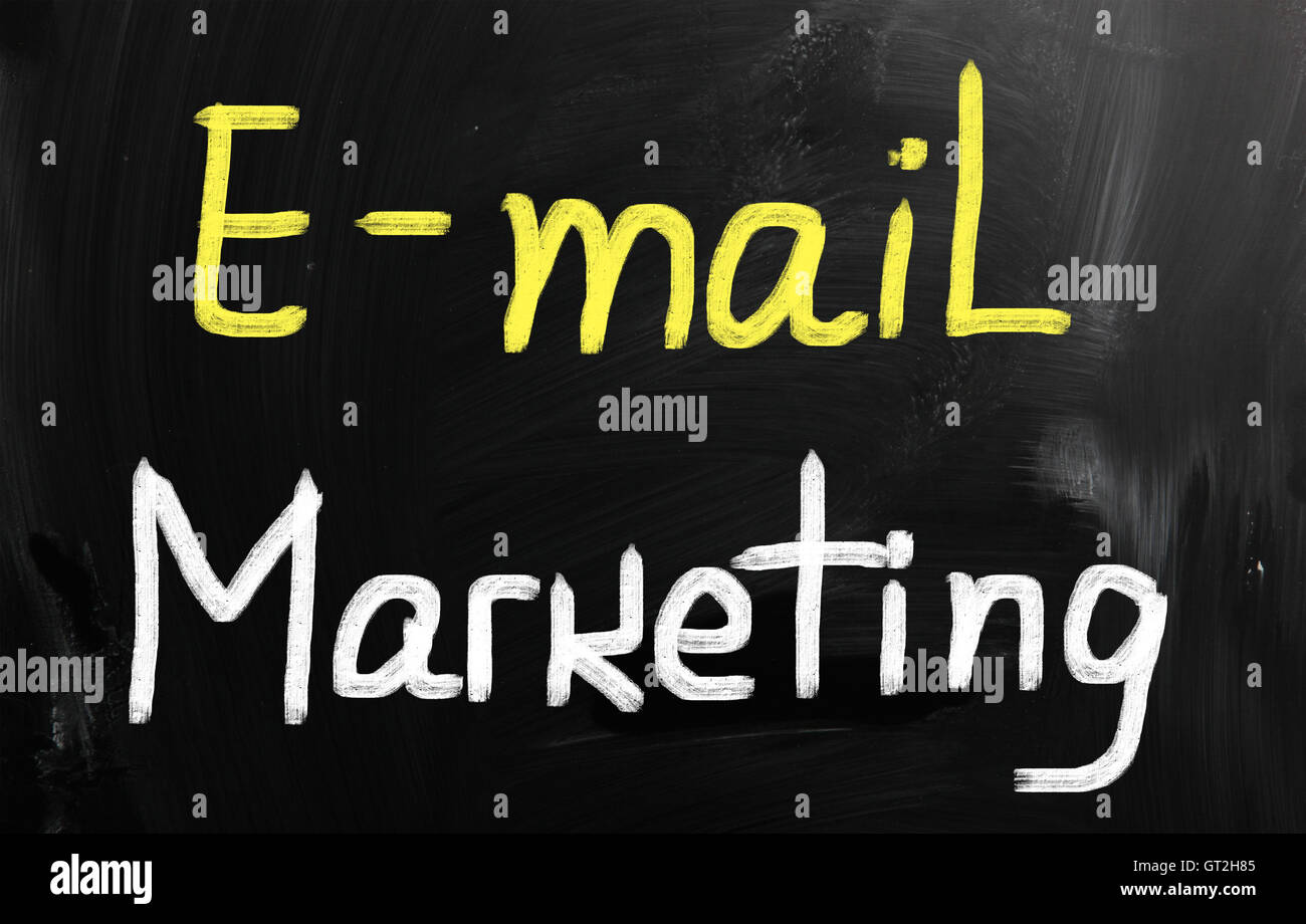 marketing concept handwritten with chalk on a blackboard Stock Photo ...