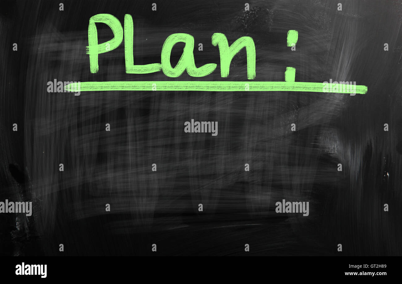 business plan handwritten with white chalk on a blackboard Stock Photo ...