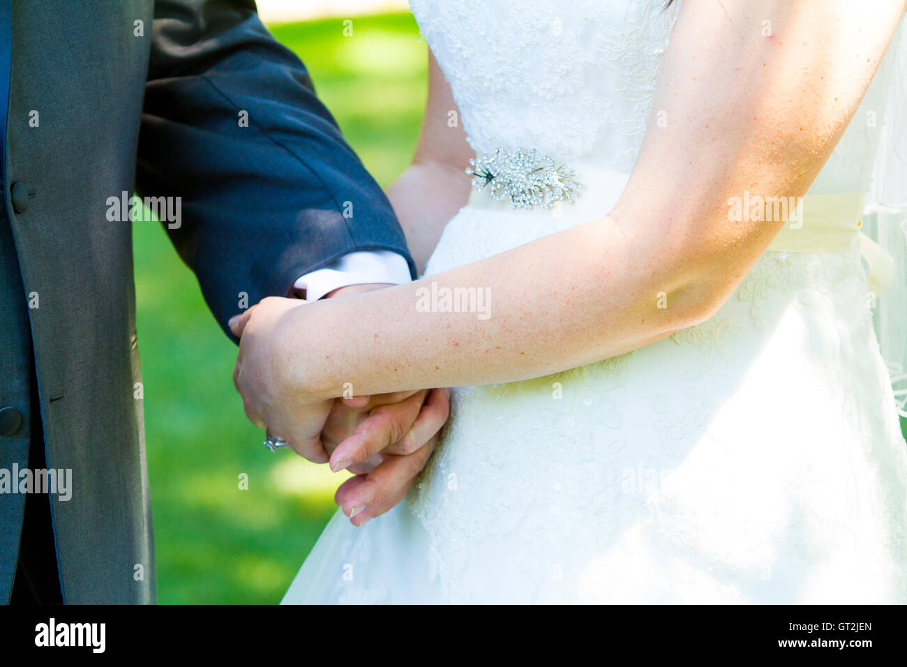 Bride and Groom Hands Stock Photo - Alamy