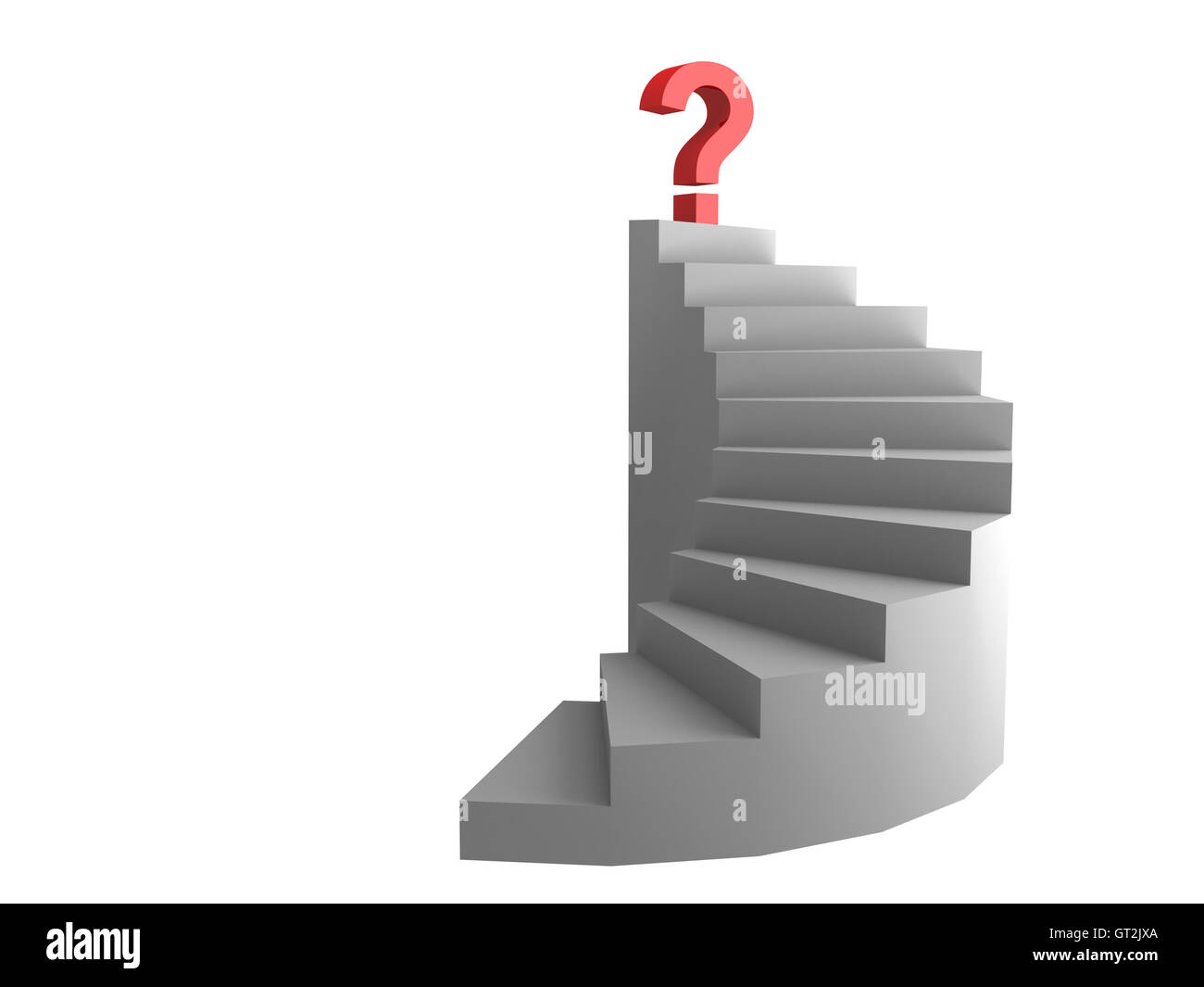 question on ladder Stock Photo - Alamy