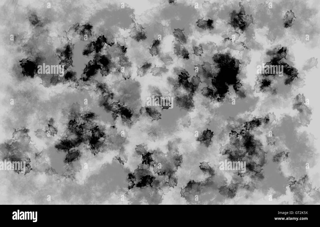 Watercolour abstract background Black and White Stock Photos & Images ...