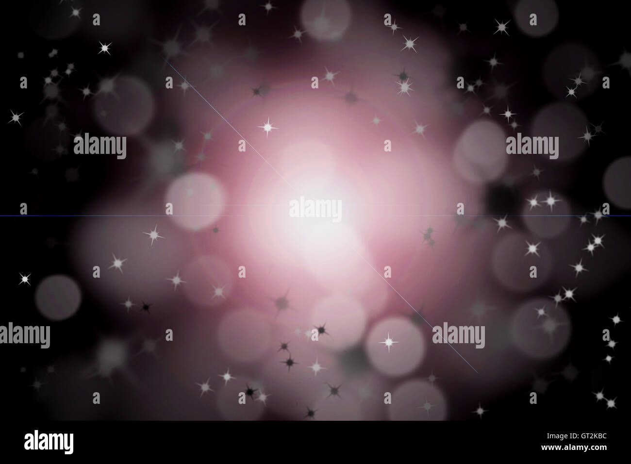 abstract magic sun light ray with glittering stars Stock Photo - Alamy
