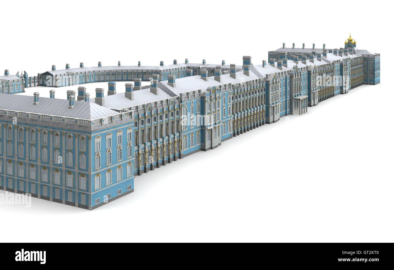 catherine palace 14 Stock Photo - Alamy