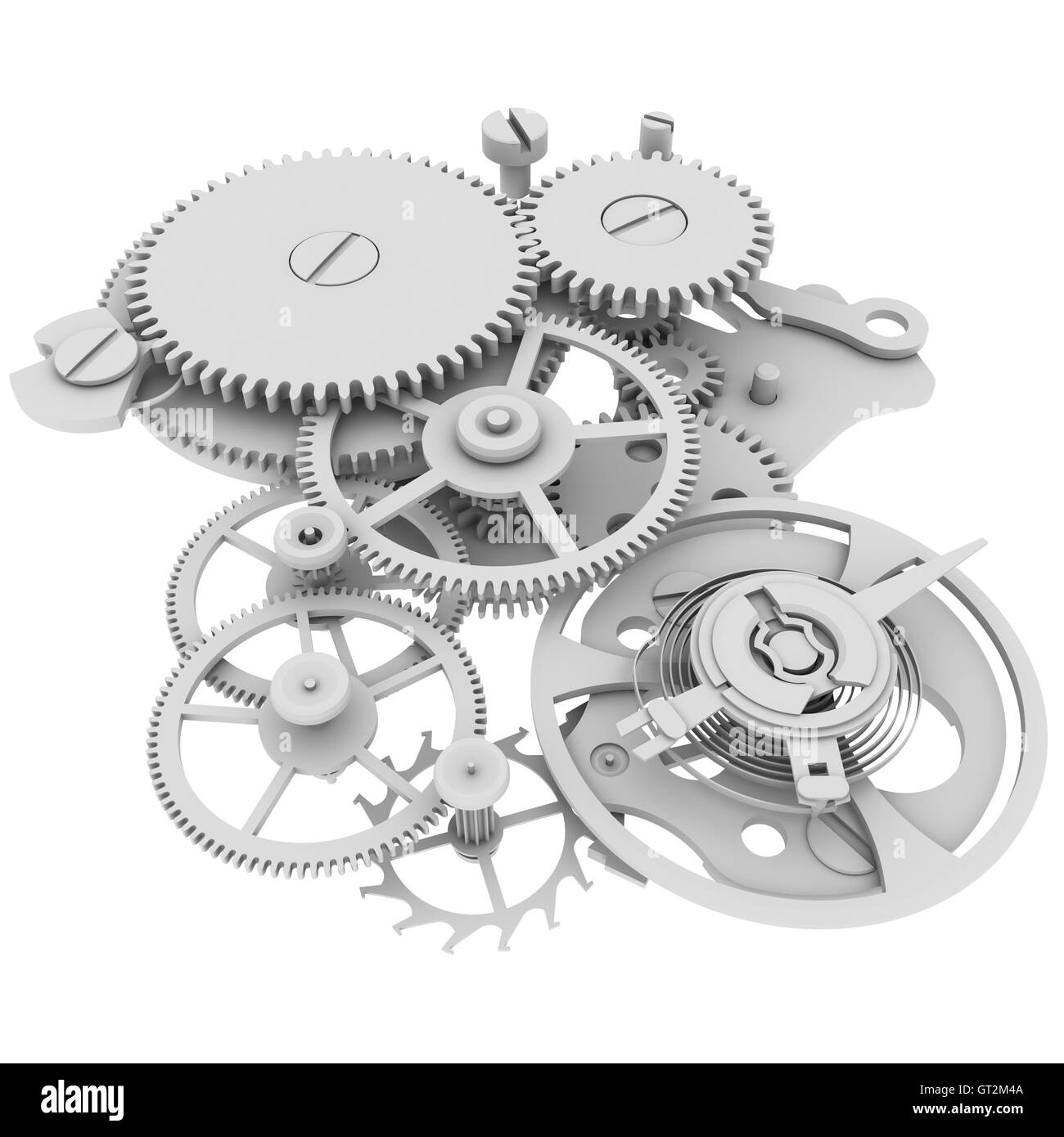 Clock work macro Black and White Stock Photos & Images - Alamy