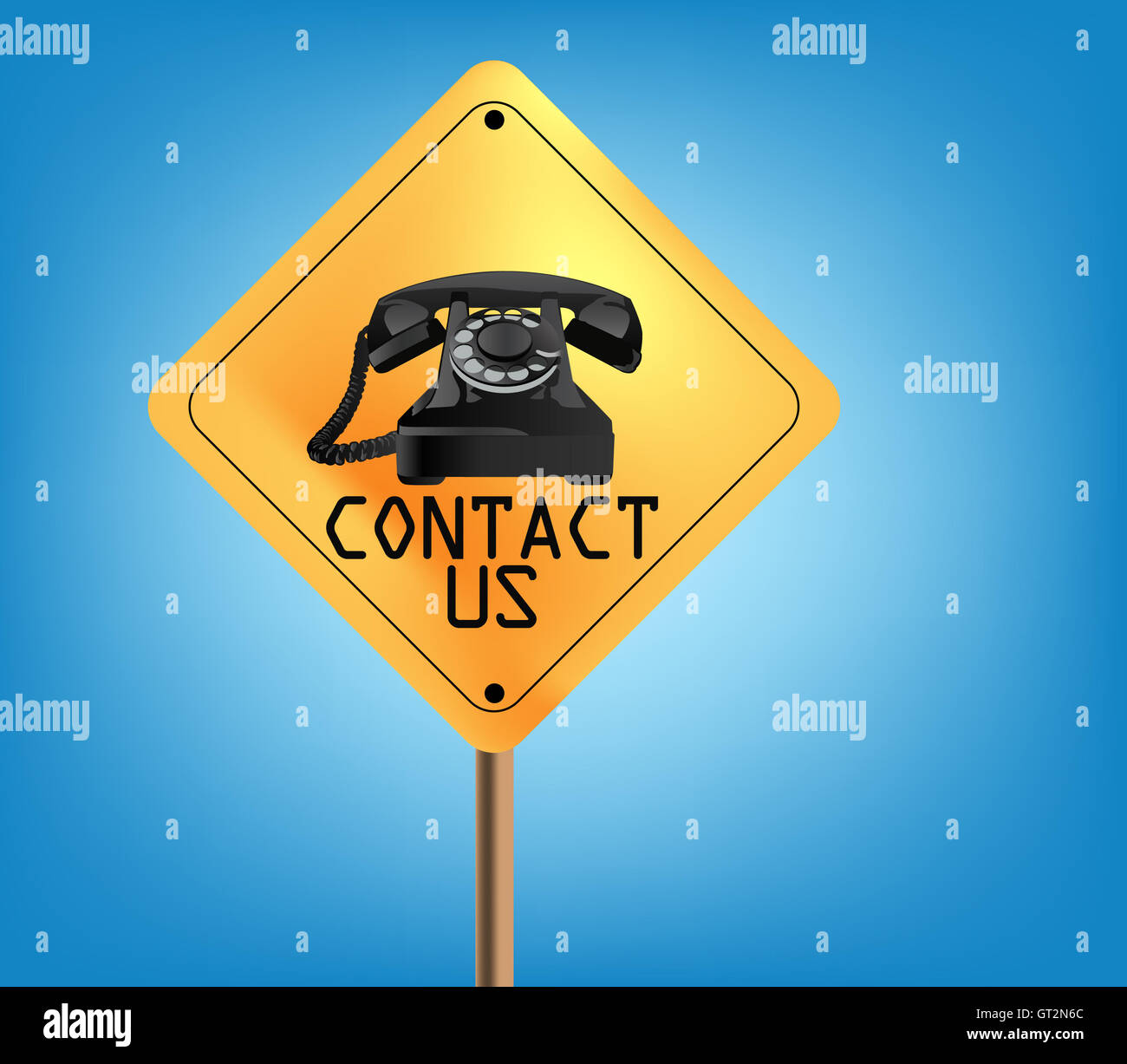 Contact us yellow hi-res stock photography and images - Alamy